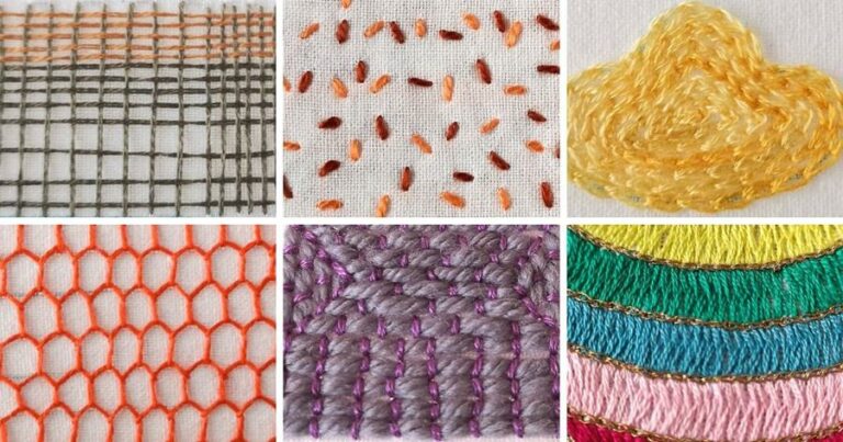 Hand Embroidery Filling Stitches 1 - Video Tutorials