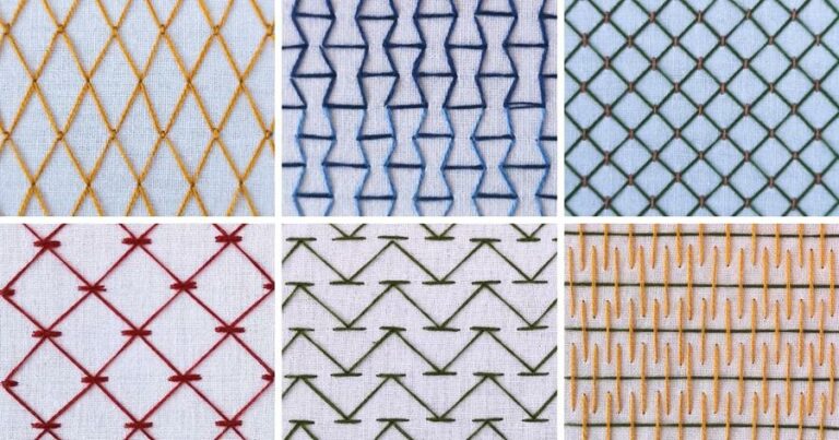 Hand Embroidery Filling Stitches 2 - Etmdesigns.eu 11 Stitches For Filling