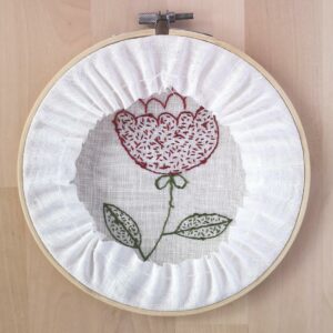 Framing The Embroidery In A Hoop - Etmdesigns.eu Embroidery Tutorial