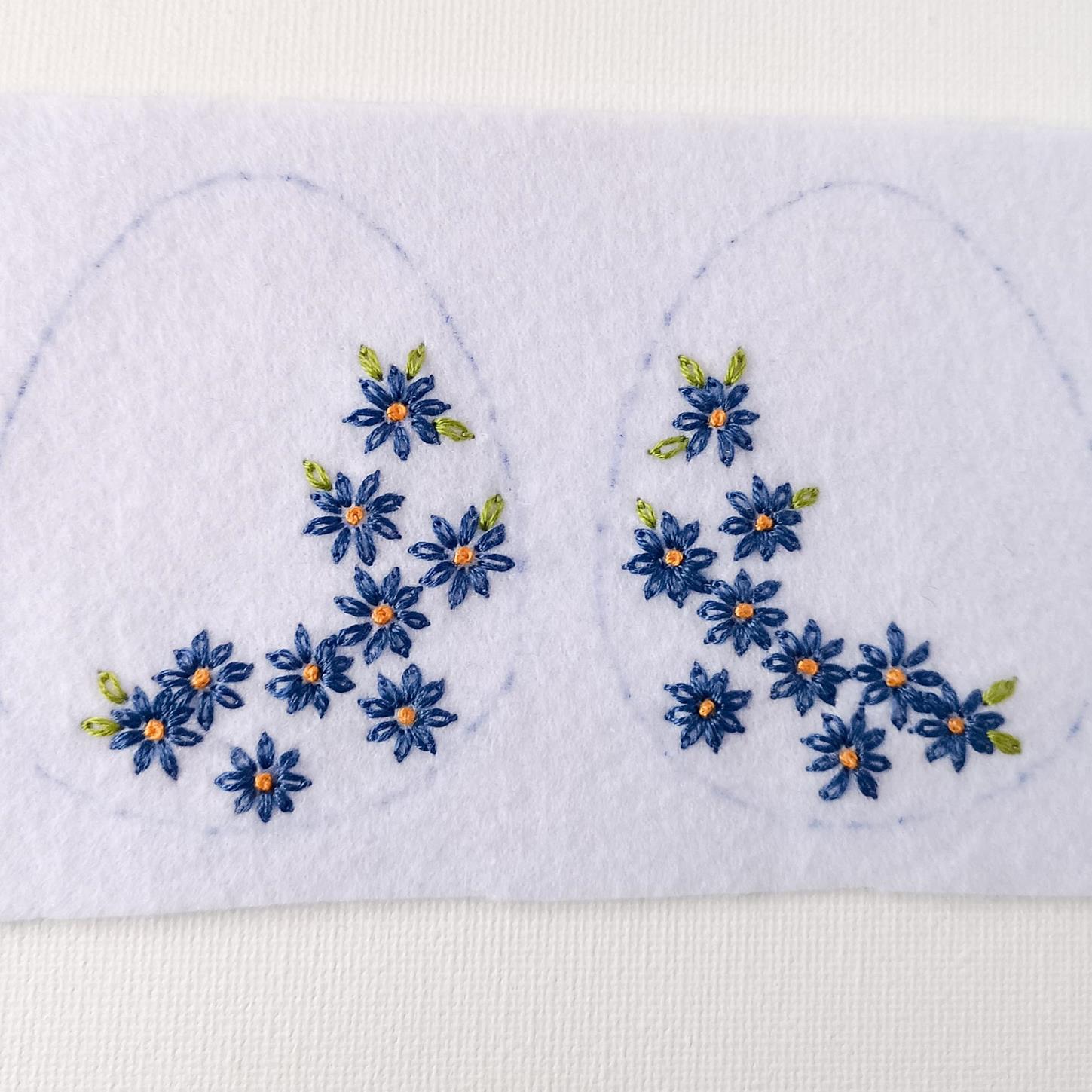 Easter Egg Felt Decoration With Daisies - Etmdesigns.eu Tutorial + Free ...