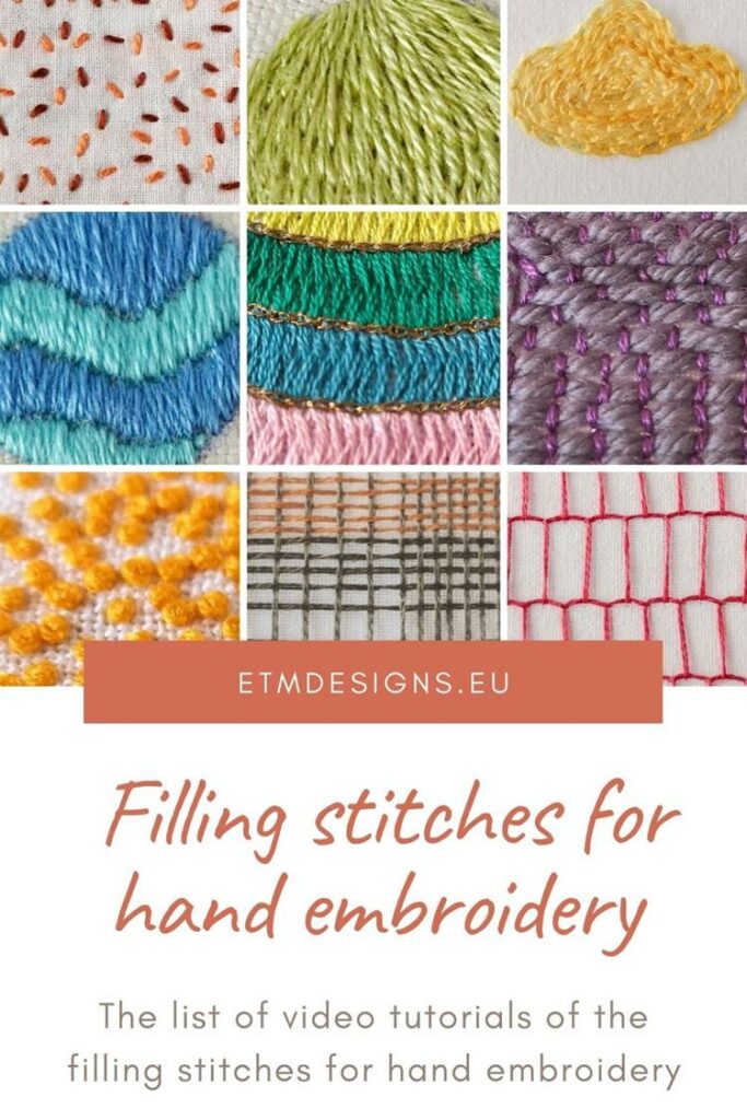 Filling Stitches For Hand Embroidery. Description, Photo, And Video ...